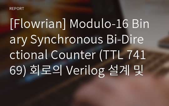 Flowrian Modulo 16 Binary Synchronous Bi Directional Counter Ttl