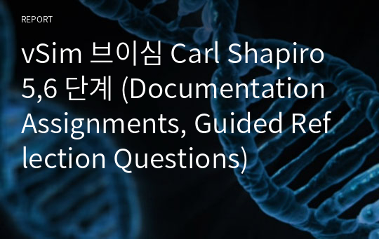 Vsim 브이심 Carl Shapiro 56 단계 Documentation Assignments Guided