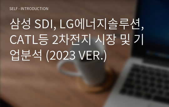 삼성 SDI, LG에너지솔루션, CATL등 2차전지 시장 및 기업분석 (2023 VER.) 자기소개서