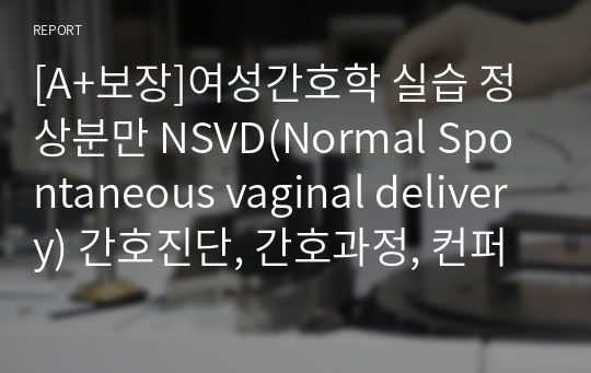 [A+보장]여성간호학 실습 정상분만 NSVD(Normal Spontaneous vaginal delivery) 간호진단, 간호과정, 컨퍼런스, 케이스스터디 19페이지 ...